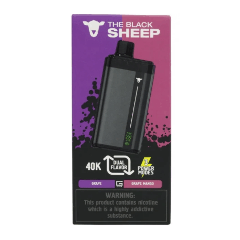 The Black Sheep – Dual Tank 40K – Grape + Grape Mango - Mundo Vape
